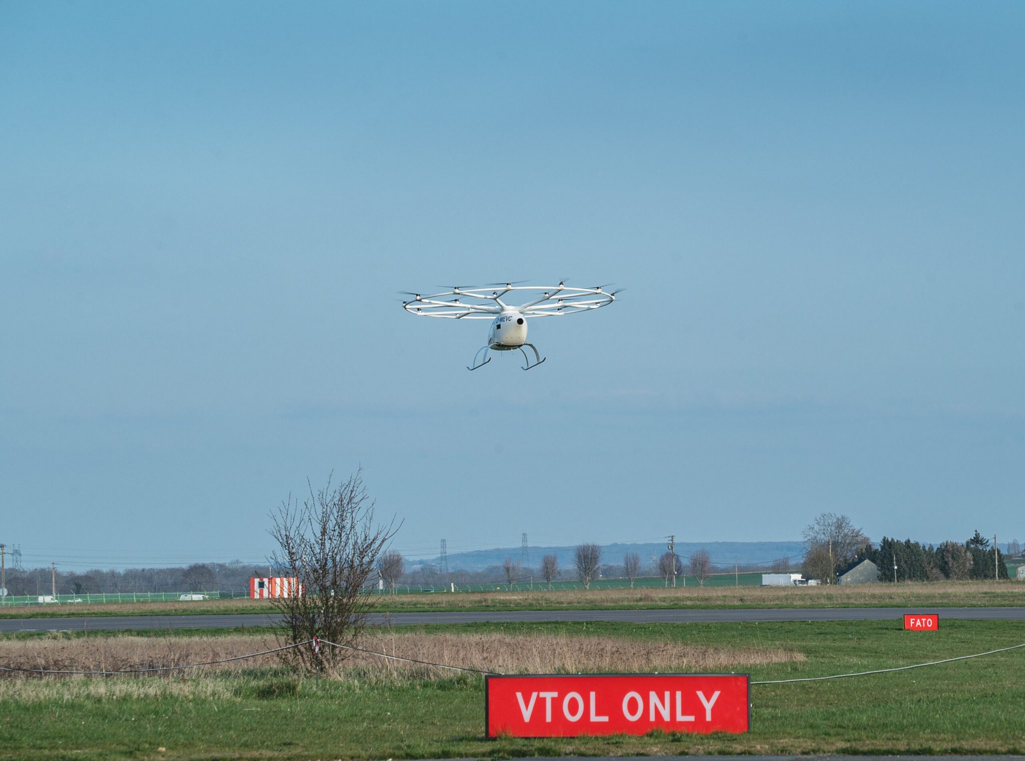 Volocopter conducts first crewed eVTOL flight at Pontoise airfield in ...
