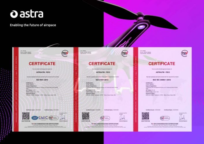 Astra UTM awarded three ISO certifications for high quality and best ...
