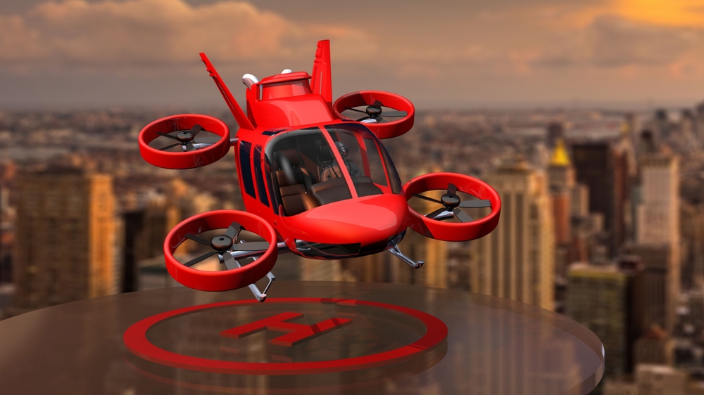 New,Generation,Air,Vehicle,Port.,An,Image,Of,3d,Concept – Unmanned airspace