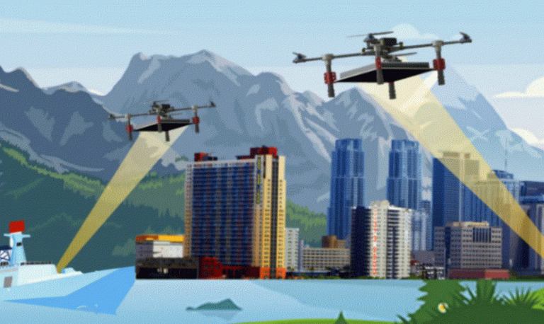 “High energy laser beams can provide drones with infinite propulsion ...