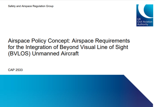 UK CAA publishes CAP2533 airspace requirements for beyond visual line ...
