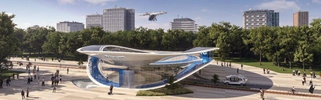 Seven different approaches to designing urban air mobility vertiports ...