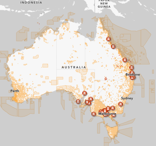 Austalia map – Unmanned airspace